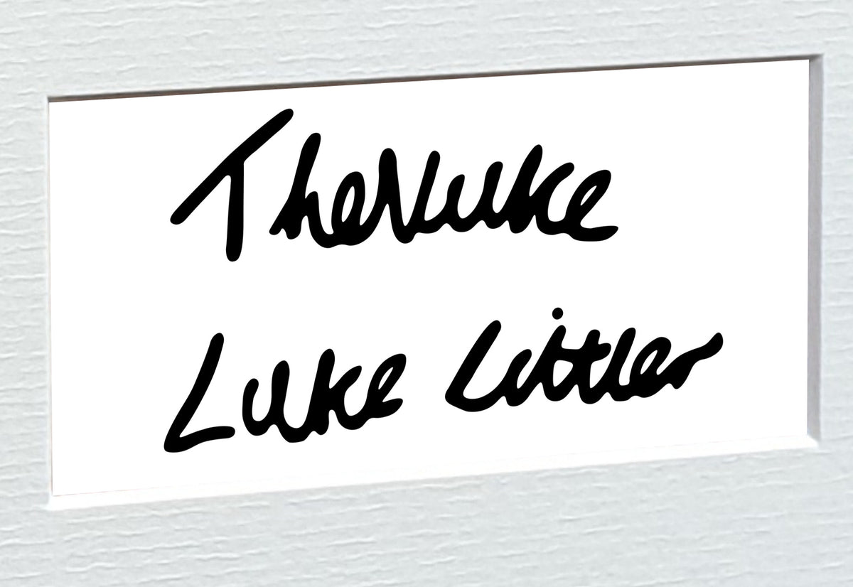 2x8 A4 Luke Littler "The Nuke" Darts PDC WDF Signed Autograph Photo Ph ...